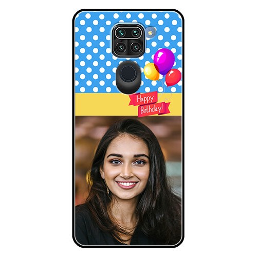 Buy Redmi Note 9 Custom Glass Mobile Case - Happy Birthday Design