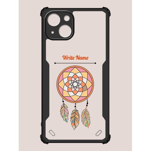 Buy iPhone 13 Custom Hybrid Mobile Phone Case With Dream Catcher Design