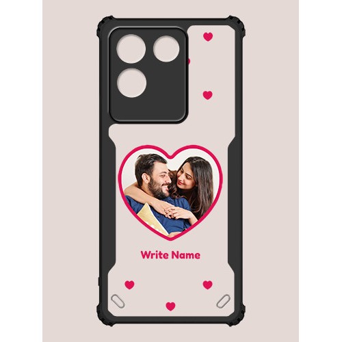 Buy iQOO Z7 Pro 5G Custom Hybrid Mobile Phone Case With Floating Hearts ...