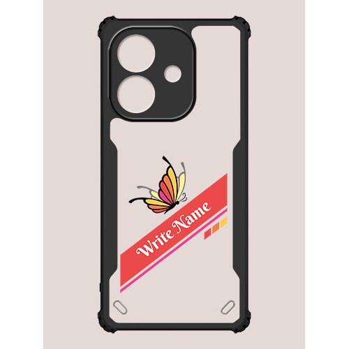 Buy Oppo A3x 4G Custom Hybrid Mobile Phone Case With Colorful Butterfly ...