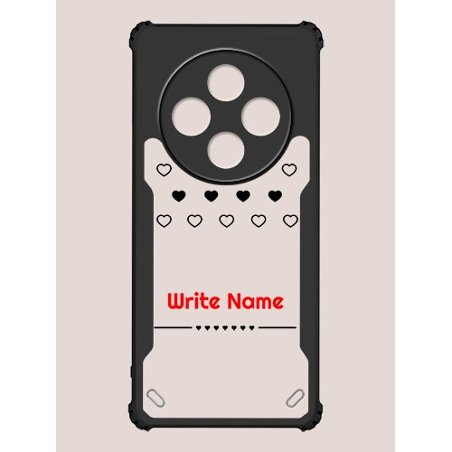 Buy Poco M7 5G Custom Hybrid Mobile Phone Case With Heart Themed Design