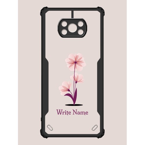 Buy Poco X3 Pro Custom Hybrid Mobile Phone Case With Flower Design
