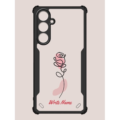 Buy Galaxy A55 5G Custom Hybrid Mobile Phone Case With Rose Flower Design