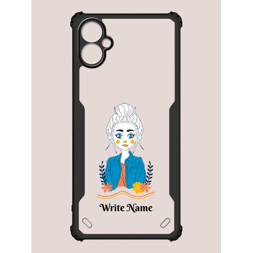 Buy Galaxy M05 Custom Hybrid Mobile Phone Case With Cute Cartoon Girl ...