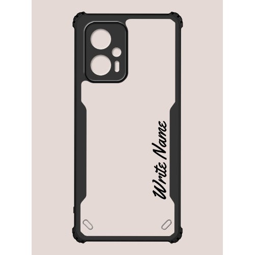 Buy Redmi K50i 5G Custom Hybrid Mobile Phone Case With Simple Text Design