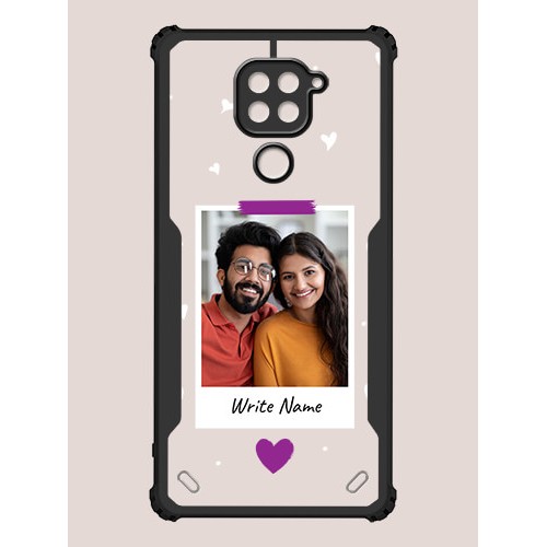 Buy Redmi Note 9 Custom Hybrid Mobile Phone Case With Couple Themed ...