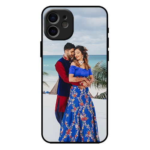Buy iPhone 12 Custom Metal Phone Case - Upload Full Picture Design