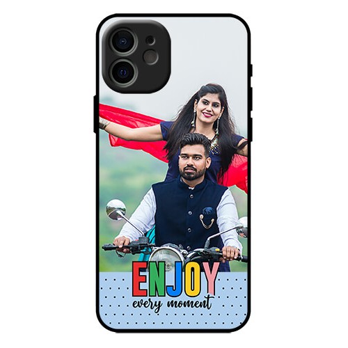 Buy iPhone 12 Custom Metal Phone Case - Enjoy Every Moment Design