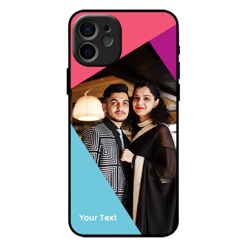 Buy iPhone 12 Custom Metal Phone Case - Stacked Triple Colour Design