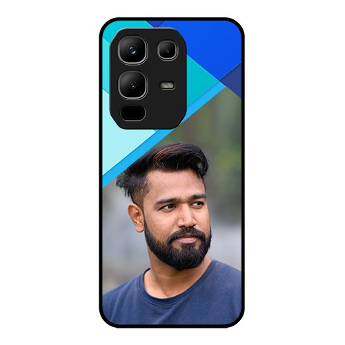 Buy Infinix Note 50x 5G Custom Metal Phone Case - Blue Pattern Design