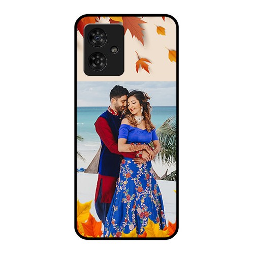 Buy Motorola G54 5G Custom Metal Phone CaseAutumn Maple Leaves Design