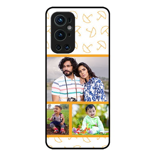 Buy OnePlus 9 Pro 5G Custom Metal Phone CaseYellow Pattern Design