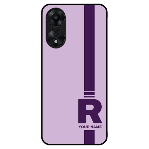 Buy Oppo A78 5G Custom Metal Phone Case - Simple Dual Tone Stripe With ...