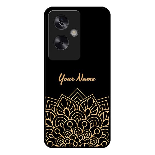Buy Oppo A79 5G Custom Metal Phone Case - Golden Mandala Design