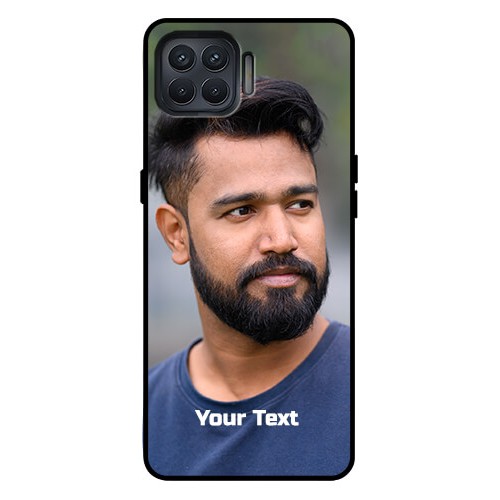 Buy Oppo F17 Pro Custom Metal Phone Case - Photo With Text Design