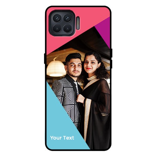 Buy Oppo F17 Pro Custom Metal Phone Case - Stacked Triple Colour Design