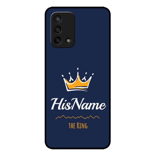 Buy Oppo F19s Custom Metal Phone Case - King With Name Design