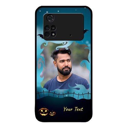 Buy Poco M4 Pro 4G Custom Metal Phone CaseHalloween Frame Design