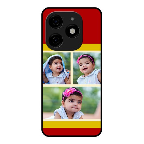 Buy Tecno Spark 20 Custom Metal Phone CaseMultiple Pic Upload Design