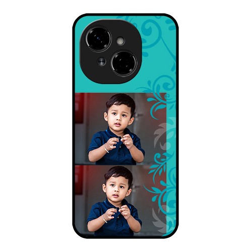 Buy Tecno Spark Go 1 Custom Metal Phone Case - With Photo And Green ...