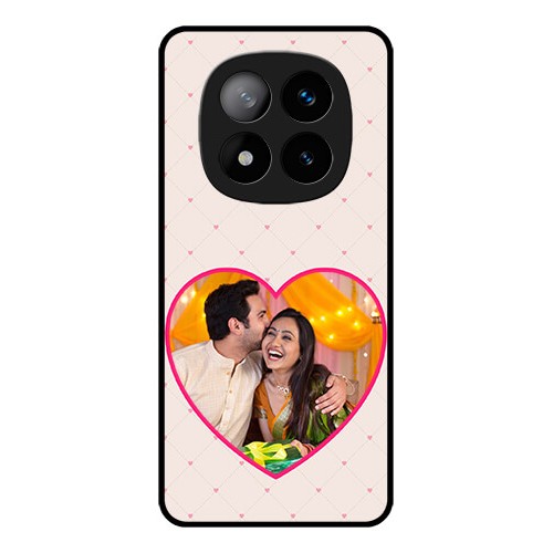 Buy Redmi Note 14 Pro Plus 5G Custom Metal Phone CaseHeart Shape Design