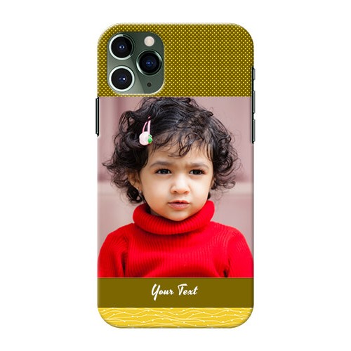 Iphone 11 Pro custom mobile back covers: Simple Green Color Design