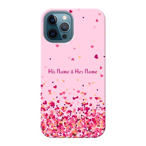 Buy iPhone 12 Pro Max Phone Back Covers: Floating Hearts Design