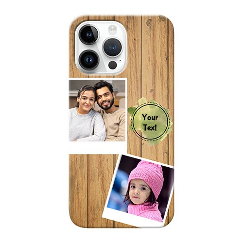 Buy iPhone 14 Pro Max Custom Mobile Phone Covers: Wooden Texture Design