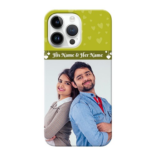 Buy iPhone 14 Pro Max custom mobile covers: You & Me Heart Design