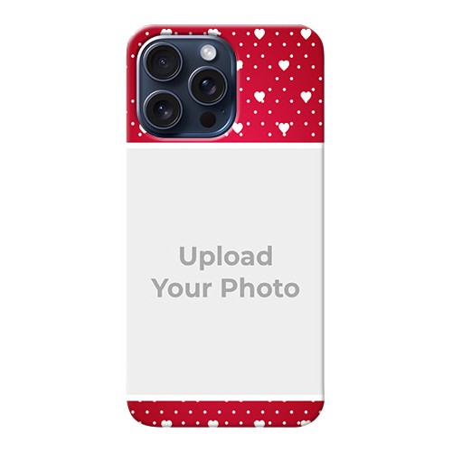 Buy iPhone 15 Pro Max custom back covers: Hearts Mobile Case Design