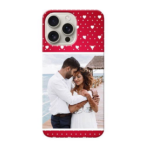 Buy iPhone 16 Pro Max custom back covers: Hearts Mobile Case Design