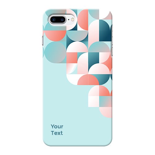 Buy iPhone 8 Plus Back Covers: Stylish Semi-circle Pattern Design