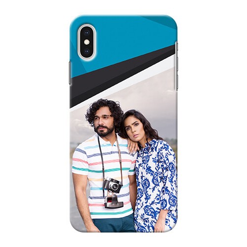 iPhone XS Max Back Covers: Simple Pattern Photo Upload Design
