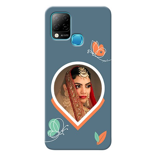 Buy Infinix Hot 10S Custom Mobile Case with Droplet Butterflies Design