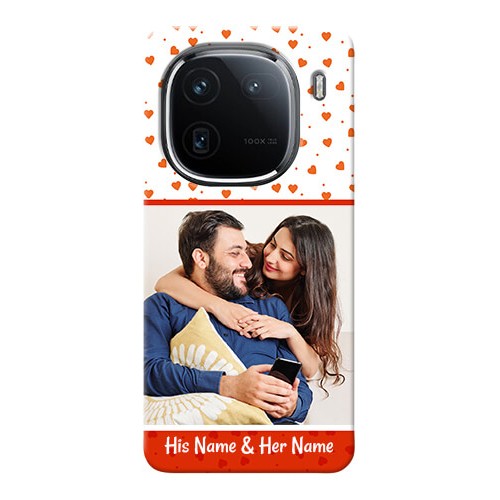 Buy iQOO 12 5G Phone Back Covers: Orange Love Symbol Design