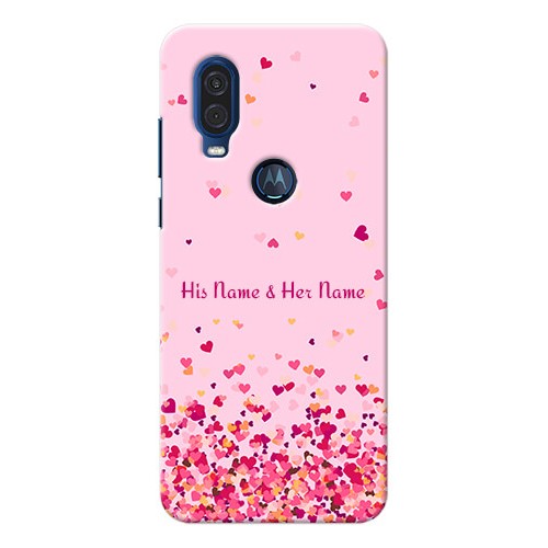 Buy Motorola One Vision Phone Back Covers: Floating Hearts Design