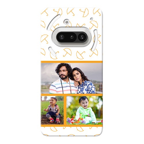 Buy Nothing Phone 3A 5G Custom Hard Phone Case - Yellow Pattern Design