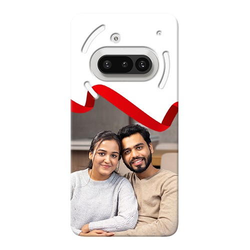 Buy Nothing Phone 3A 5G Custom Hard Phone Case - Red Ribbon Frame Design