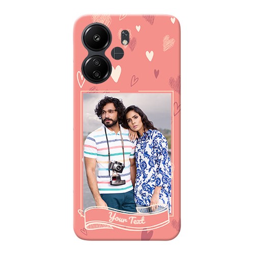 Buy Poco C65 custom mobile phone cases: love doodle art Design