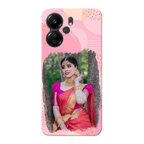 Buy Poco C65 Phone Covers for Girls: Gold Glitter Splash Design