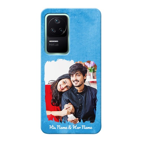 Buy Poco F4 5G custom mobile cases: Blue Color Vintage Design