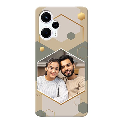 Buy Poco F5 Phone Back Covers: Stylish Hexagon Pattern Design
