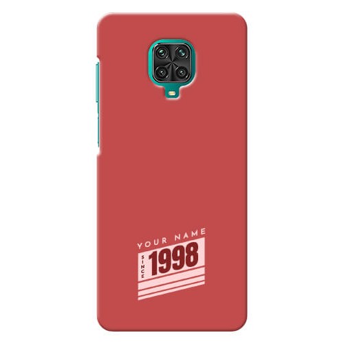 Buy Poco M2 Pro Phone Back Covers: Red custom year of birth Design