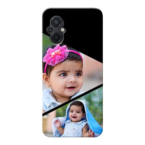 Buy Poco M5 mobile back covers online: Semi Cut Design