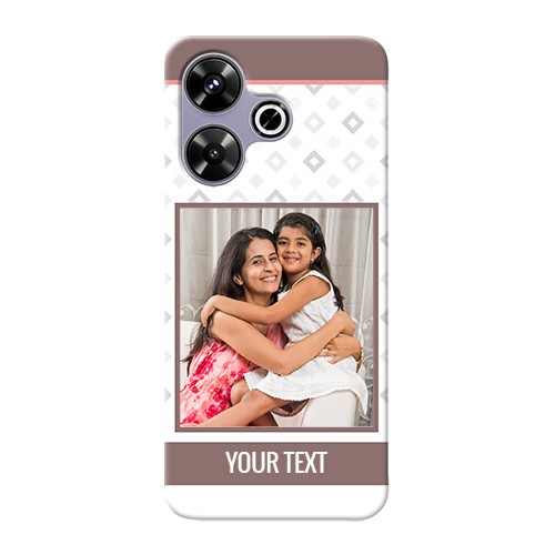 Buy Poco M6 Plus 5G custom back covers: Simple Diamond Design