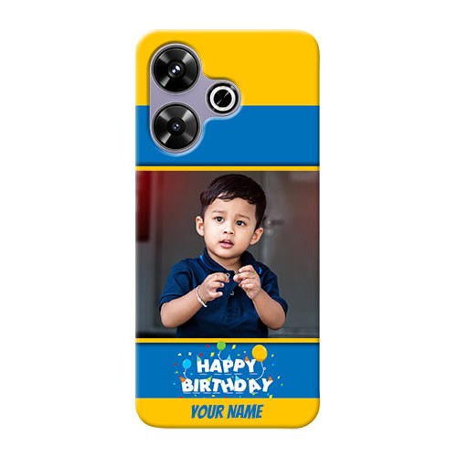 Buy Poco M6 Plus 5G Mobile Back Covers Online: Birthday Wishes Design