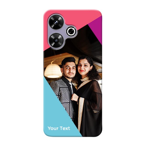 Buy Poco M6 Plus 5G Custom Mobile Case with Stacked Triple colour Design