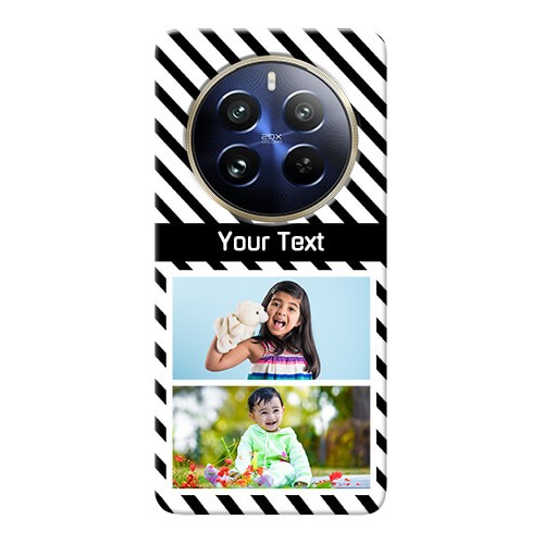 Buy Realme 12 Pro Plus 5G Back Covers: Black And White Stripes Design