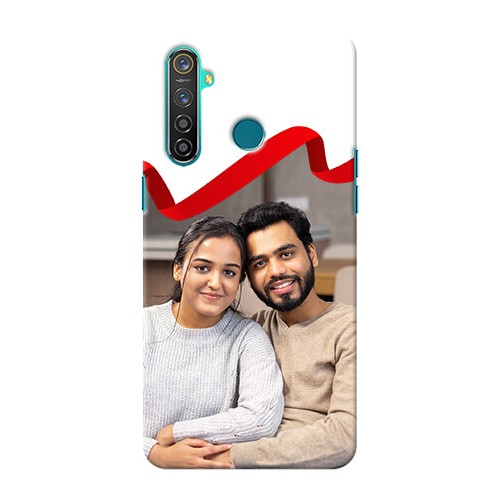 Realme 5 Pro custom phone cases: Red Ribbon Frame Design