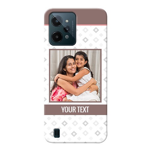 Buy Realme C31 custom back covers: Simple Diamond Design